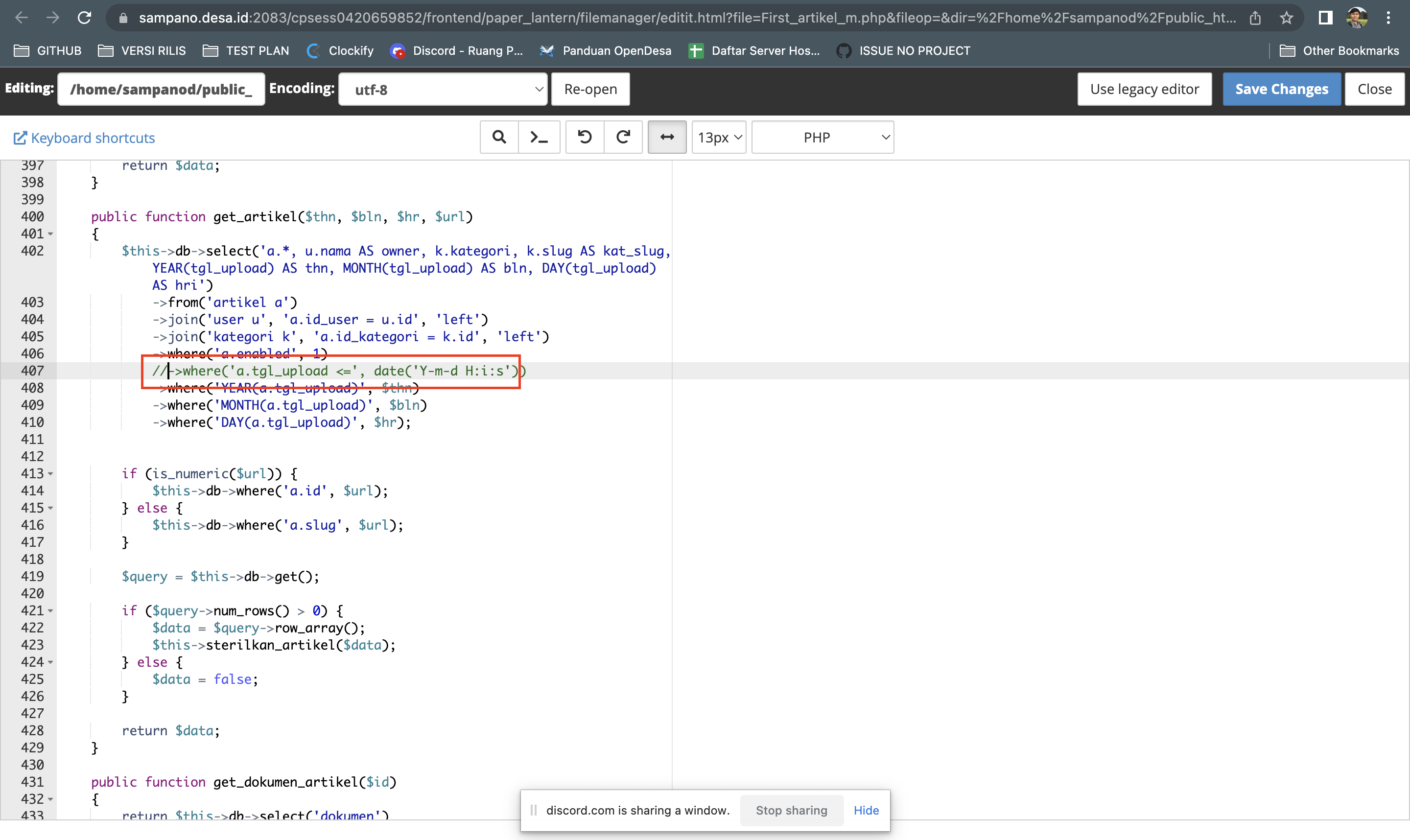 Bug/error: perbaiki cara menampilkan artikel sesuai tanggal · Issue #5777 · OpenSID/OpenSID · GitHub