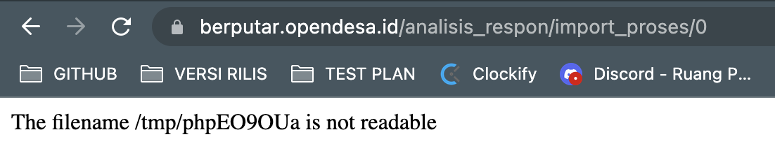 Bug/error: error import data responden di menu analisis · Issue #5851 · OpenSID/OpenSID · GitHub
