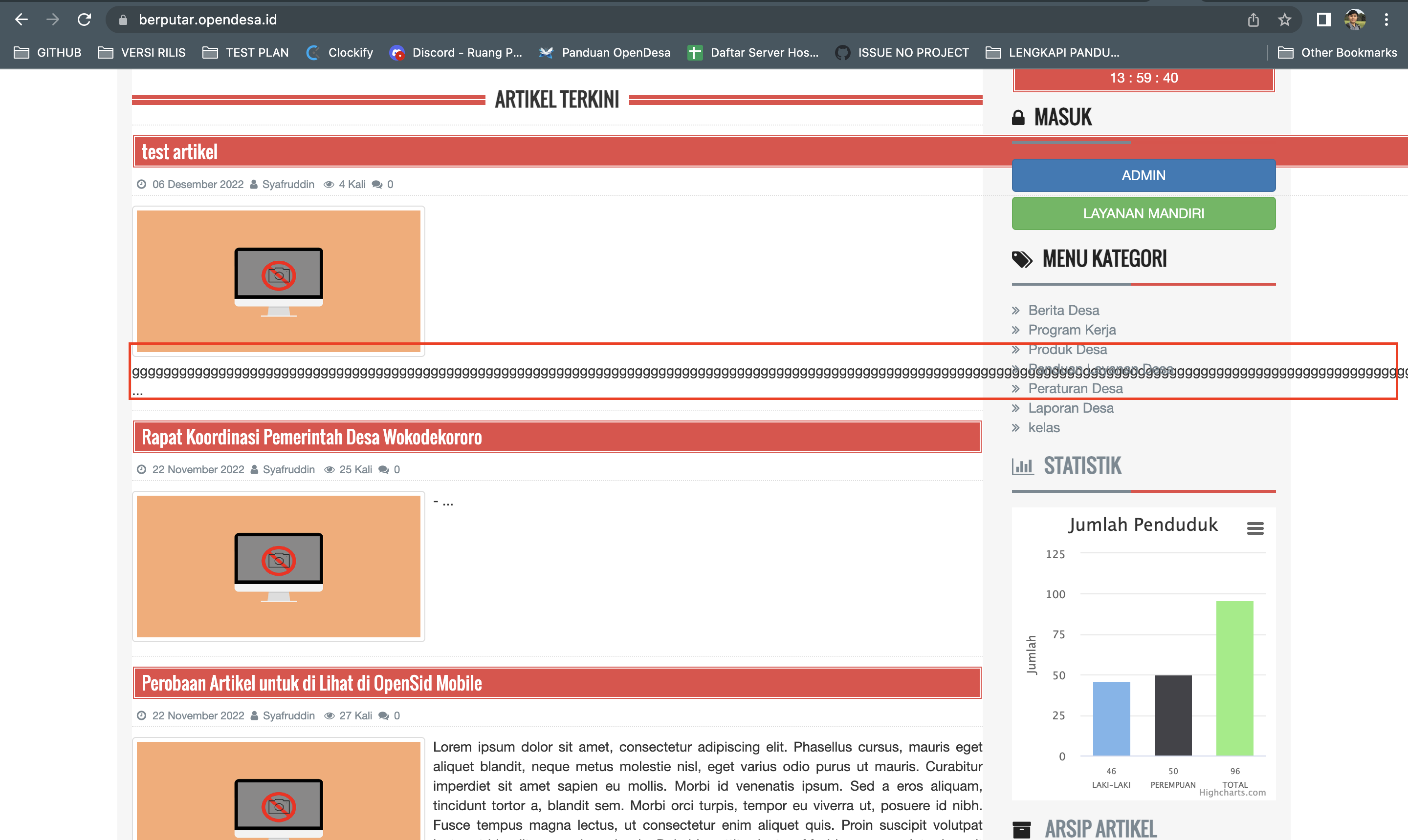 Bugerror Tema Natra Artikel Home Overflow · Issue 6101 · Opensidopensid · Github 