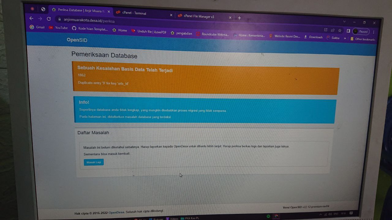 Bug/error: error migrasi table log_surat field urls_id · Issue #6146 · OpenSID/OpenSID · GitHub