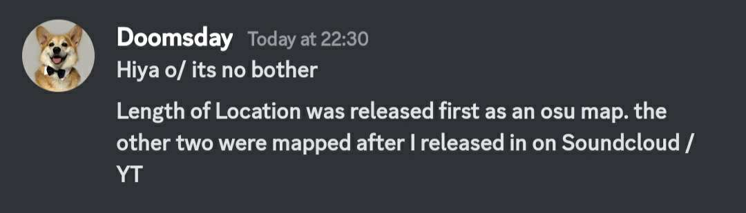 Add "Doomsday - Length of Location" to the list of `osu! originals` by Nivalyx · Pull Request ...