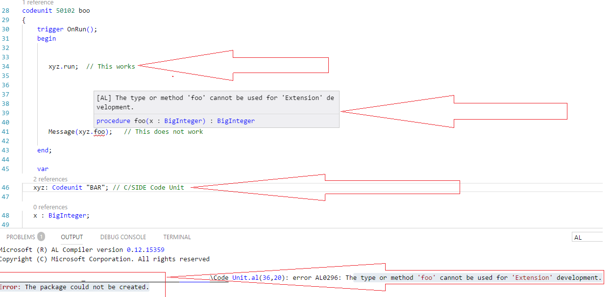 C/SIDE Code Units are not supported in [AL] Extensions 2.0 ? · Issue ...