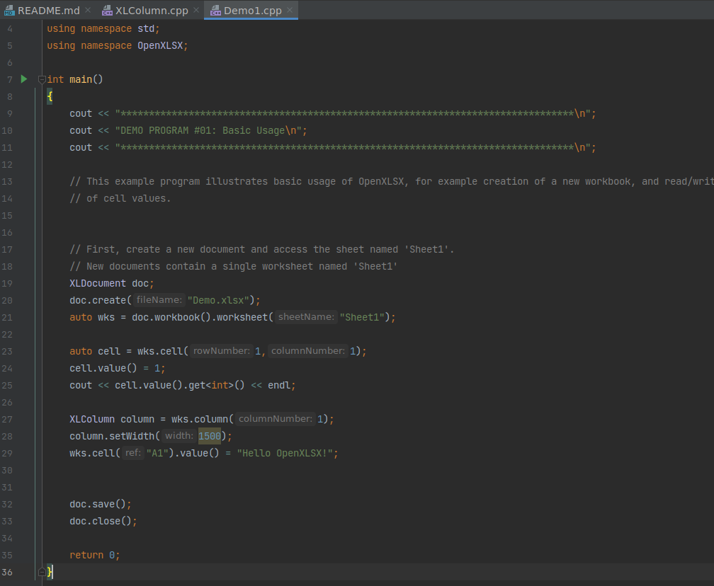 Set column width · Issue #143 · troldal/OpenXLSX · GitHub