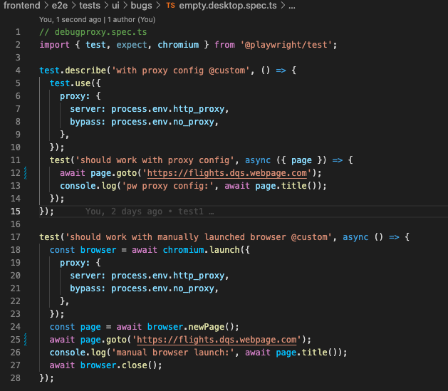 [BUG] Playwright ignores proxy settings when running through playwright runner in gitlab CI ...