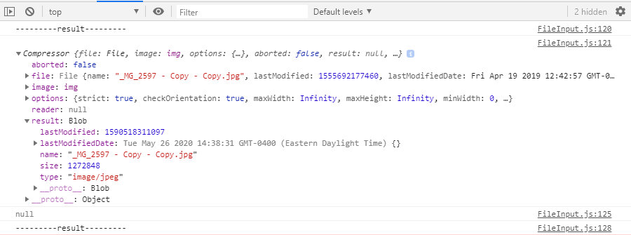 hi, i'm i have a problem when trying to access the object like > compressor.result · Issue #89 ...