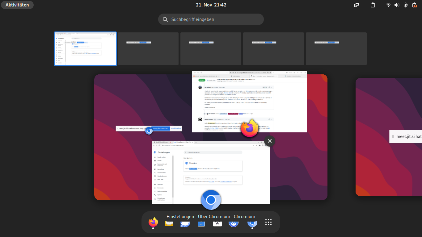 [Bug]: Redundant Screen Sharing Notification on GNOME · Issue #36419 ...