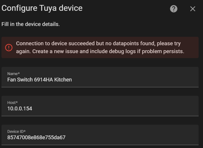 Deta Grid Connect Smart Fan Speed Controller with Touch Light Switch - DPS not detected · Issue ...
