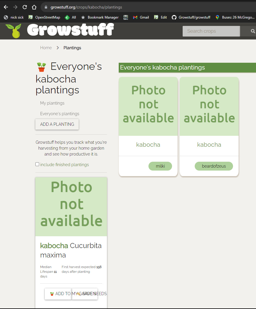 Crops Plantings Add To My Garden Links Overflow Buttons · Issue 3404 · Growstuffgrowstuff