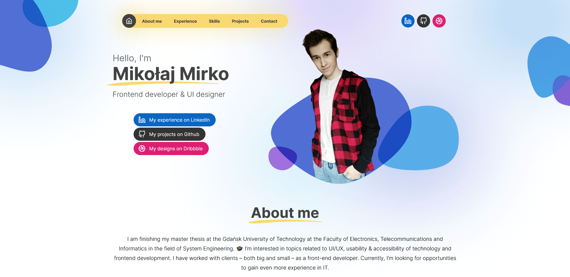 GitHub - mikolajmirko/portfolio: My personal portfolio website.