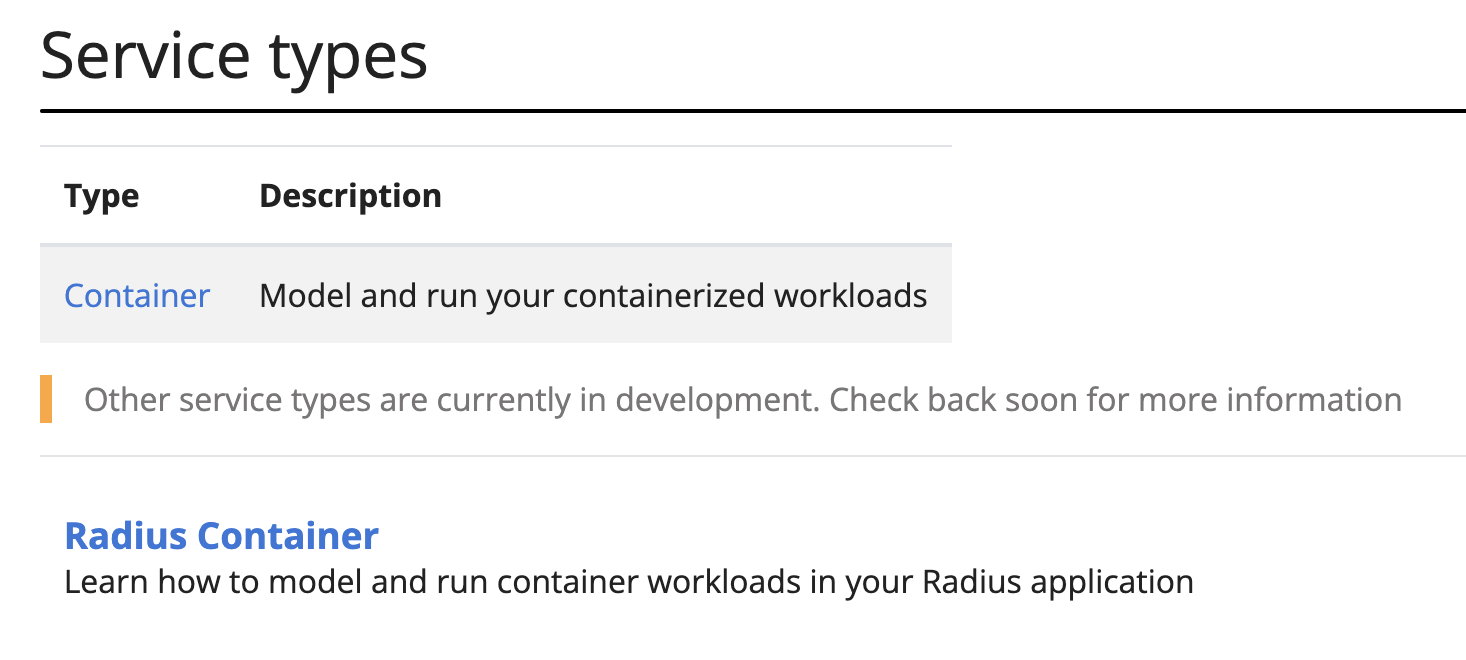 improve user experience for onboarding to container schema · Issue #396 · radius-project/docs ...