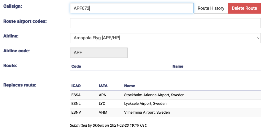 Route lookup fails on BDS-derived callsigns · Issue #115 · vradarserver/vrs · GitHub
