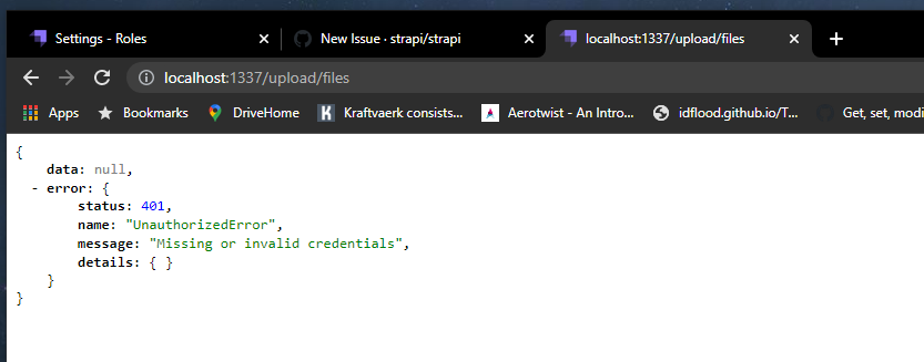 Upload Rest On V411 Always Returns 401 · Issue 12705 · Strapistrapi