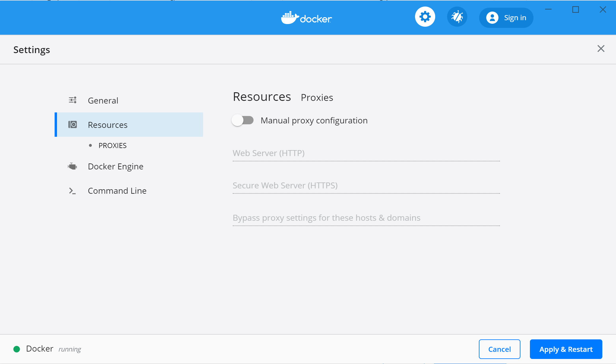 Unable To Access Resource Limit Settings On Docker Desktop Edge · Issue 5119 · Dockerfor Win