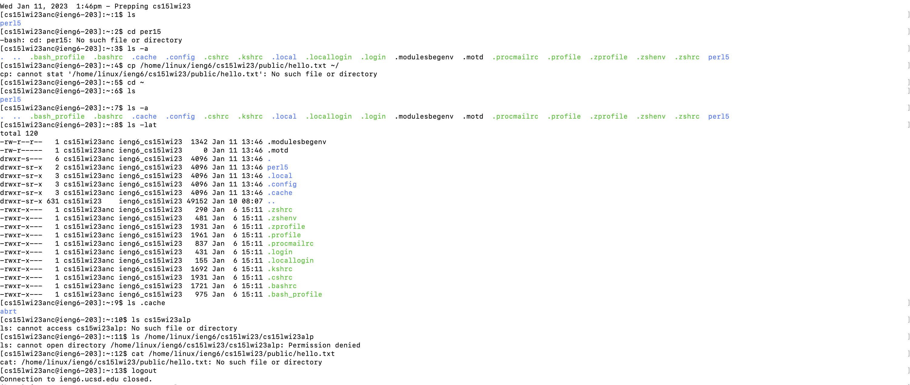 Week 1 lab report | cse15l-lab-reports
