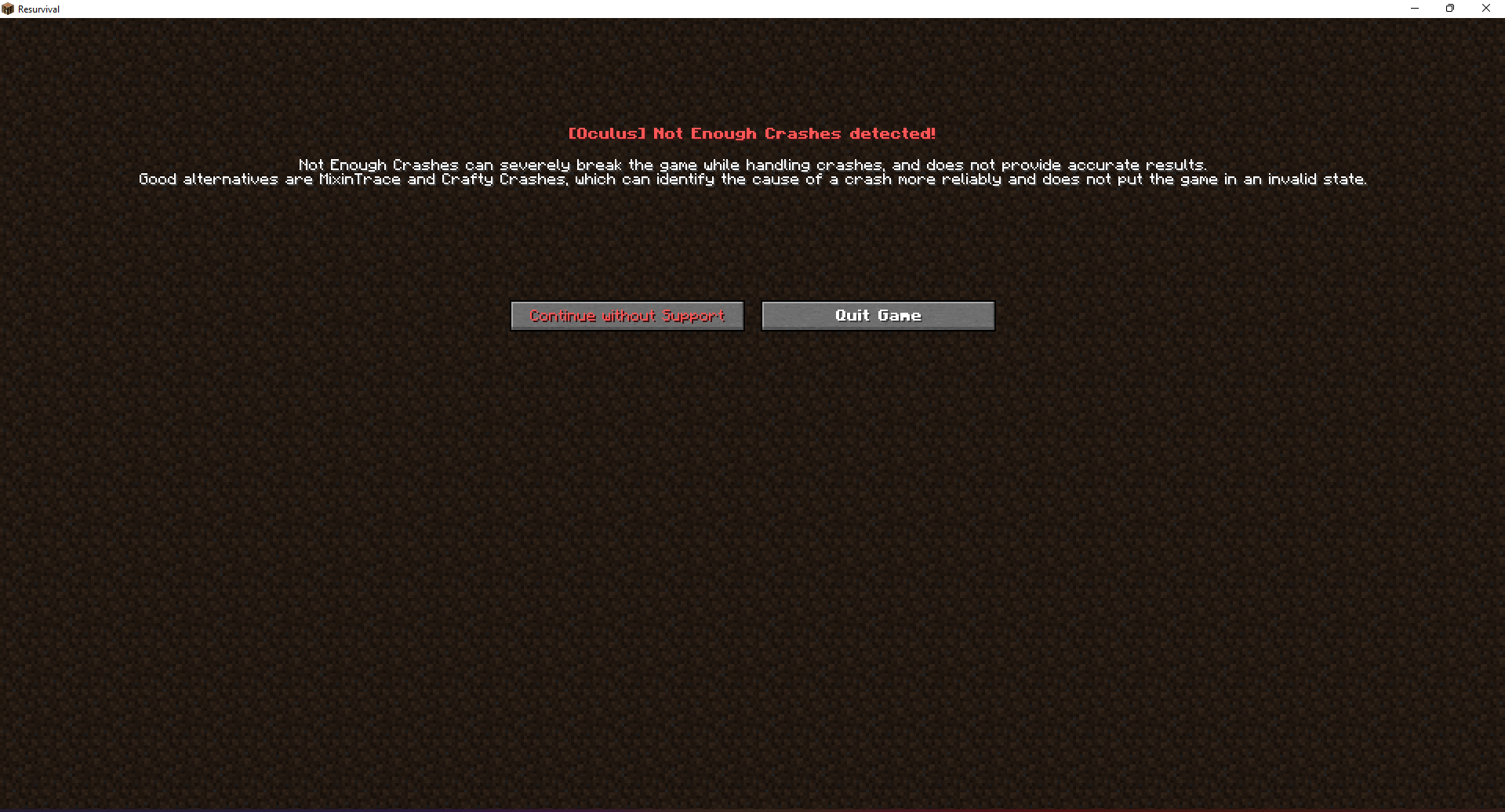 Not Enough Crashes not detected by Oculus · Issue #13 · nekomaster1000 ...