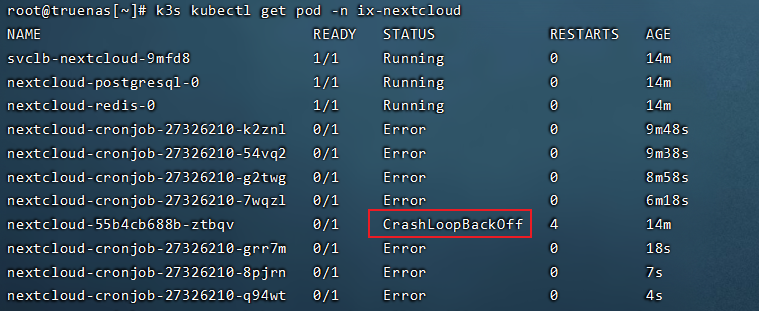 [nextcloud] Nextcloud Deployment Failed · Issue 1537 · Truecharts Public · Github