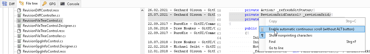 BlameControl: Hide unrelated context menu item · Issue #9435 · gitextensions/gitextensions · GitHub