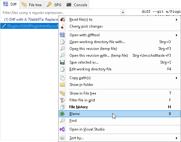 Re Addmodify Diff View Blame Tabs In File History Window · Issue 10805 · Gitextensions 7388