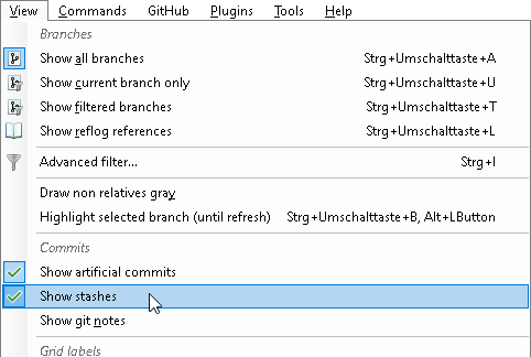 Option to hide stashes in log · Issue #1686 · gitextensions/gitextensions · GitHub