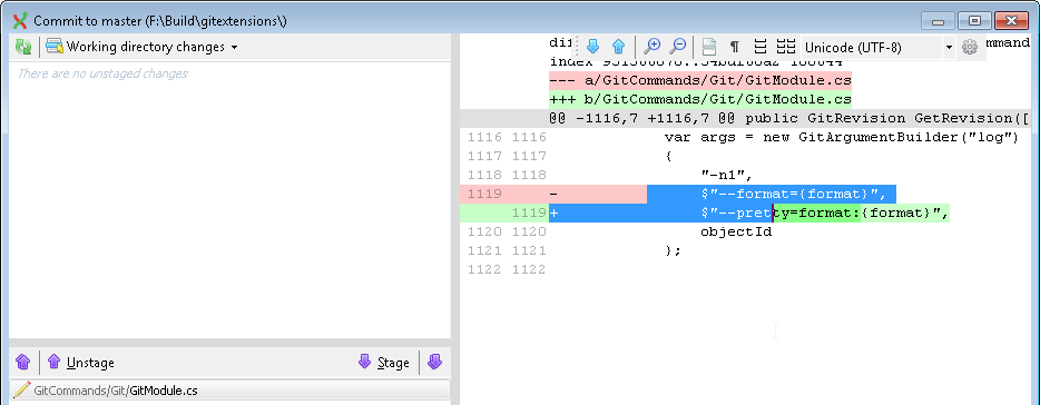 Reset selected lines is broken for staged files · Issue #6076 · gitextensions/gitextensions · GitHub