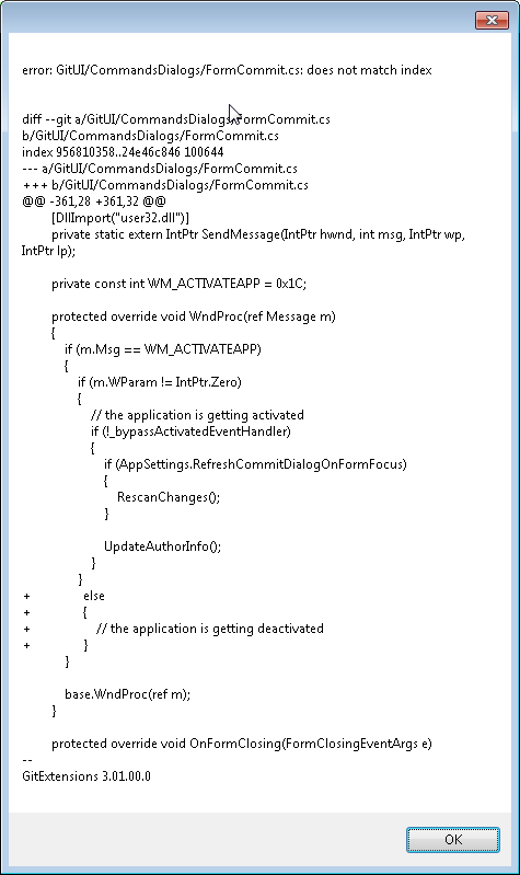 Reset selected staged lines does not work for partly staged files · Issue #6133 · gitextensions ...