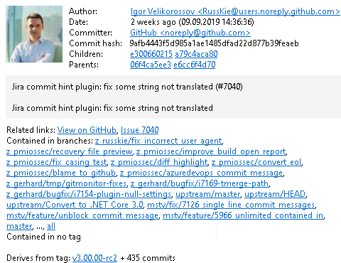Unexpected sort order of branches in which the current commit is contained in · Issue #7181 ...