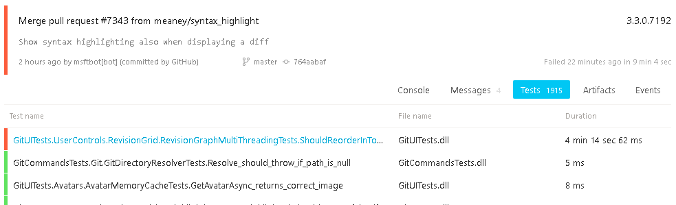 Test RevisionGraphMultiThreadingTests.ShouldReorderInTopoOrder fails ...