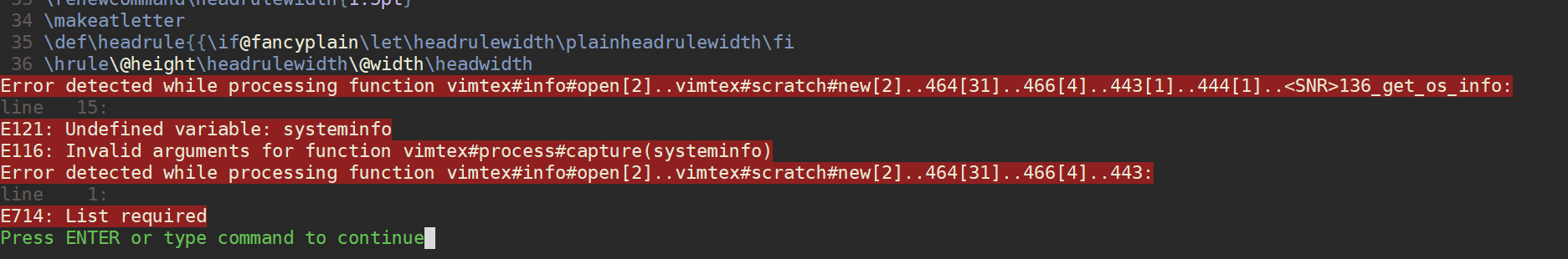 On Windows, VimtexInfo fails because variable systeminfo not defined · Issue #1632 · lervag ...