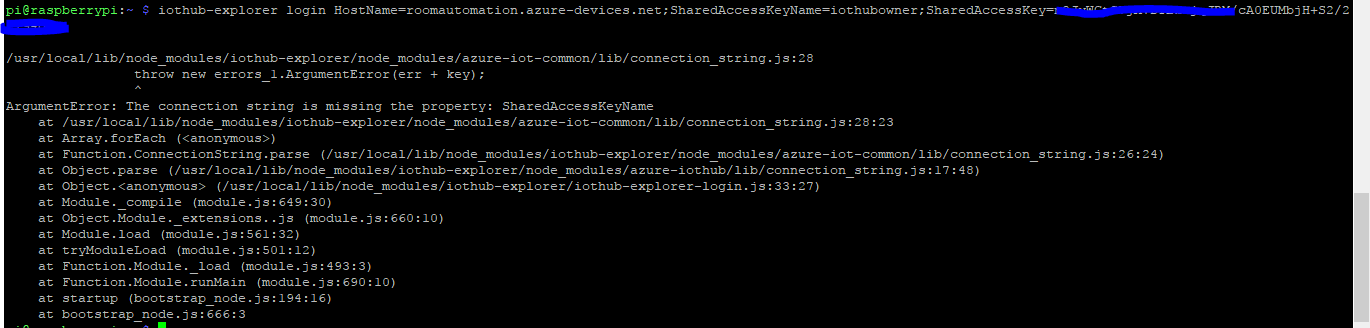 ArgumentError: The connection string is missing the property: SharedAccessKeyName · Issue #261 ...
