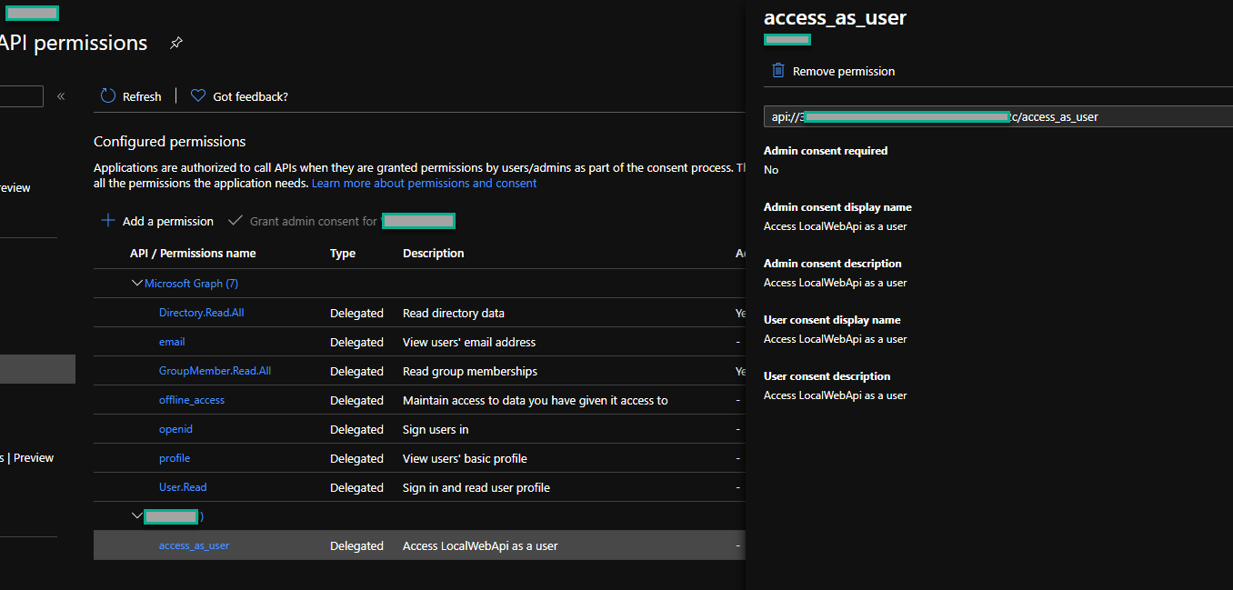 Call To An Internal Api Fails · Issue 427 · Azure Samples Active Directory Aspnetcore Webapp
