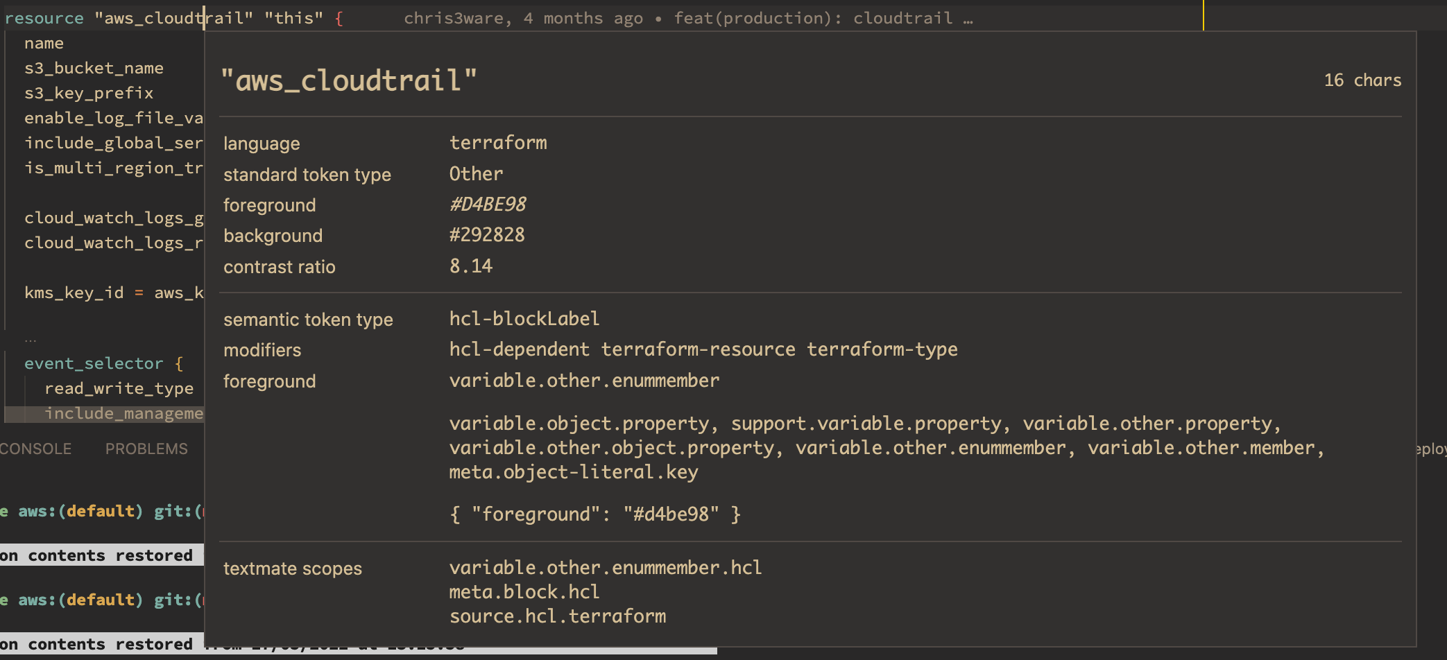 Semantic Token Type highlighting · Issue #921 · hashicorp/terraform-ls · GitHub