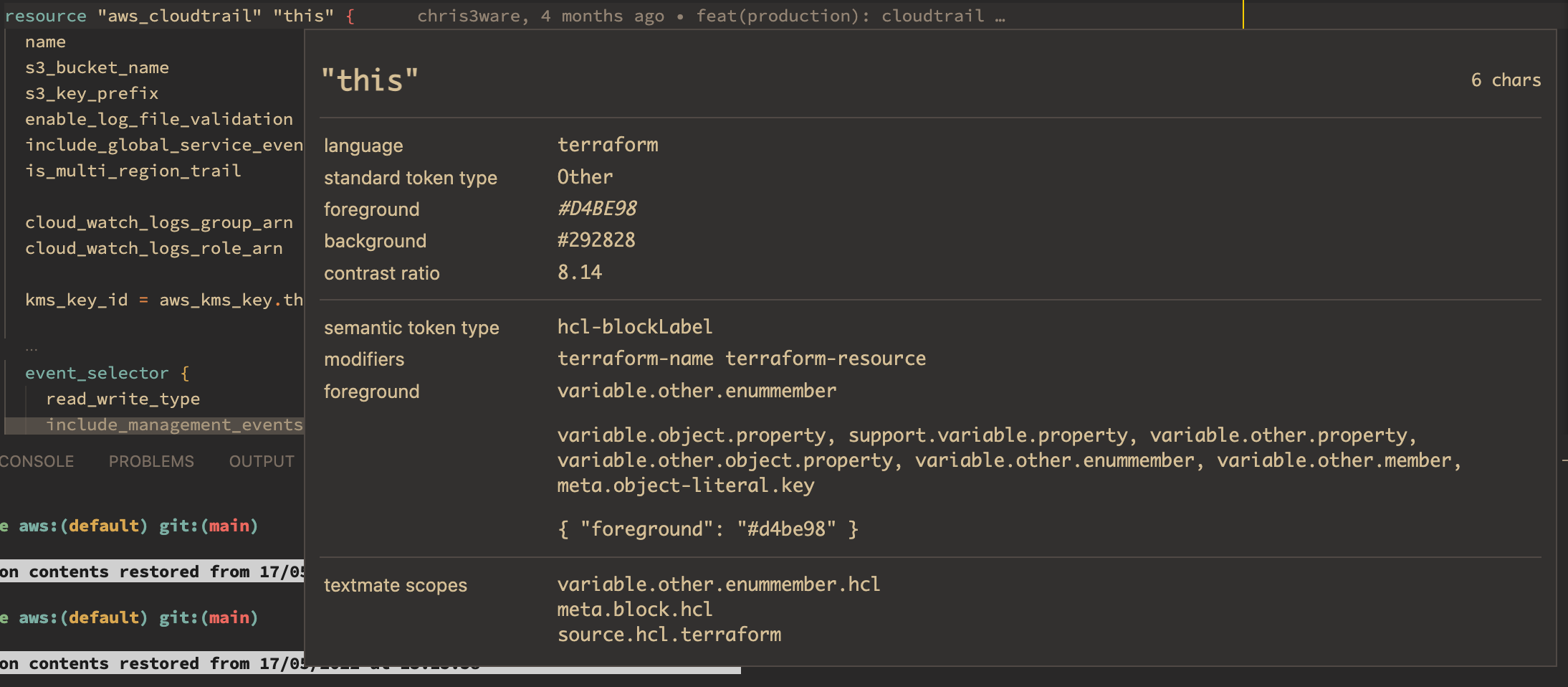 Semantic Token Type highlighting · Issue #921 · hashicorp/terraform-ls · GitHub