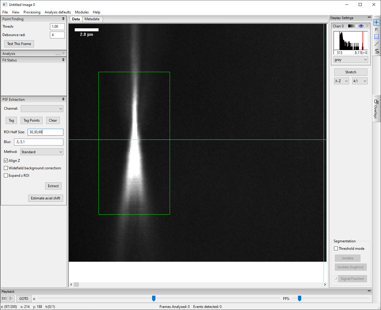 [BUG] PSF extraction gives erroneous PSF at the end of the image stack · Issue #1229 · python ...