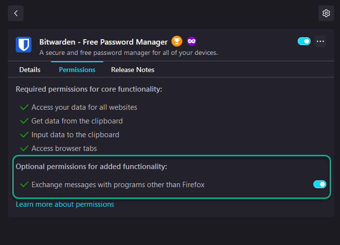 Firefox Extension not connecting to desktop. · Issue #6452 · bitwarden/clients · GitHub