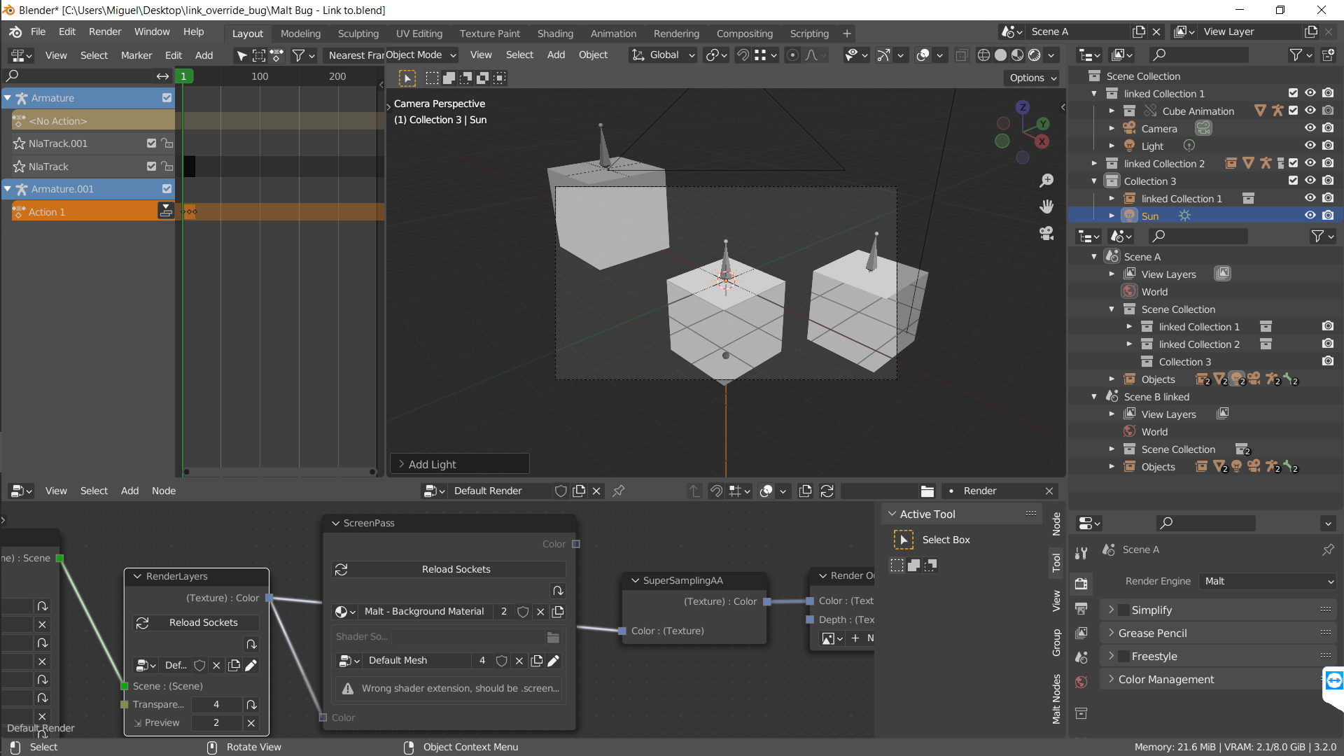Nothing is rendered, viewport all gray · Issue #328 · bnpr/Malt · GitHub