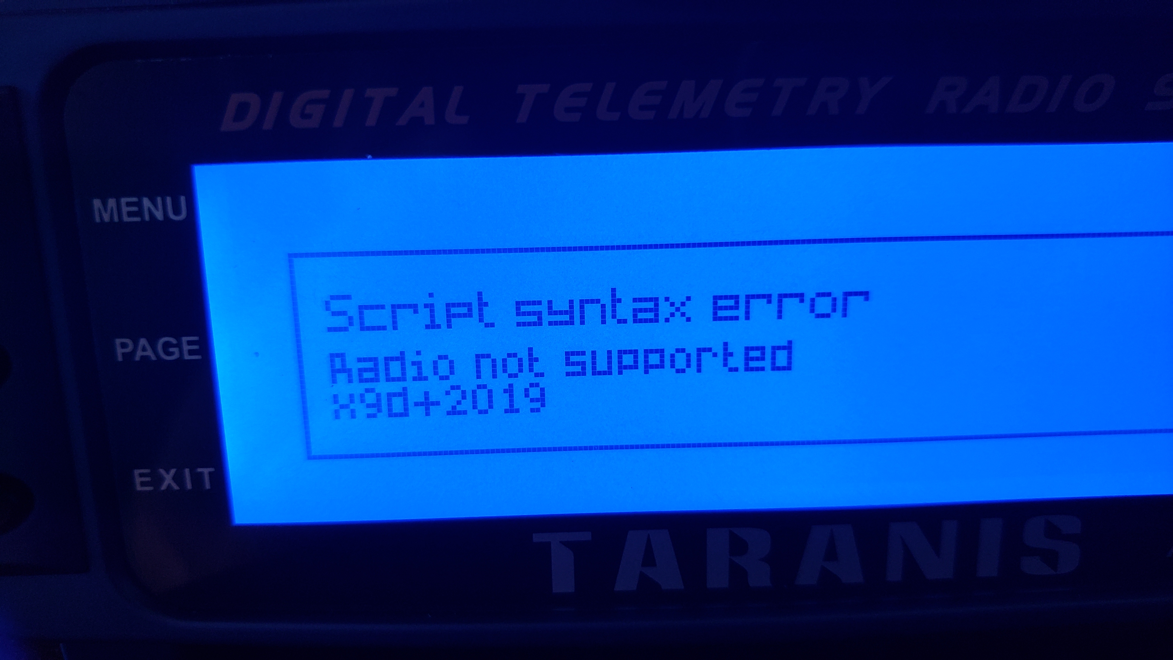 Betaflight LUA not supported on 2019 X9D+SE · Issue #6674 · opentx/opentx · GitHub