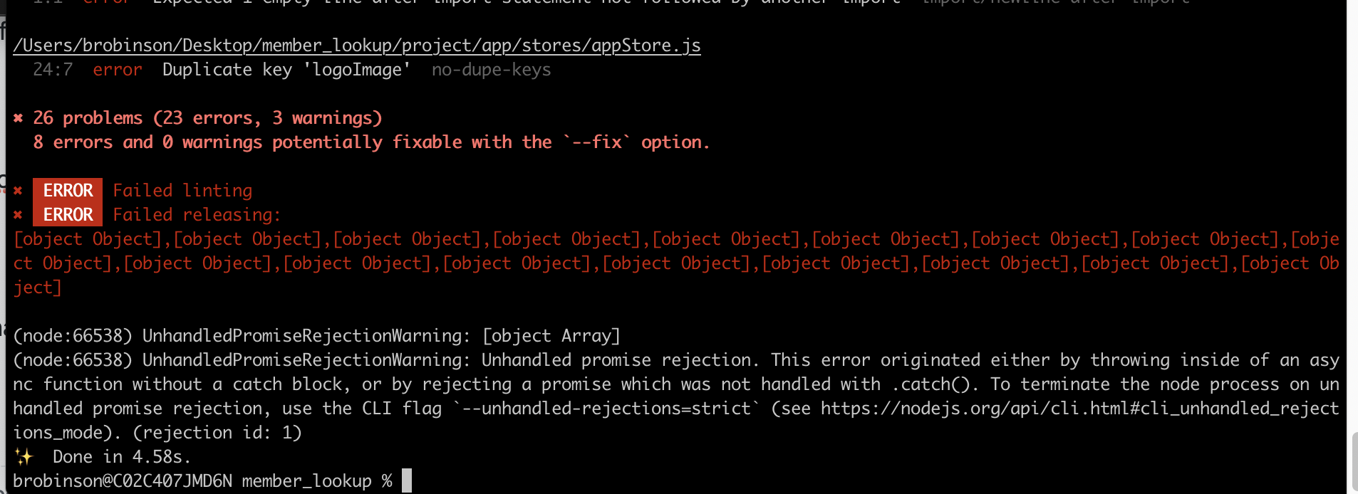 Error message not readable during release process · Issue #454 · Availity/availity-workflow · GitHub
