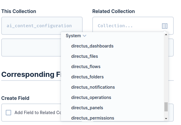M2o Field Doesnt Allow `directuscollections` To Be Selected · Issue