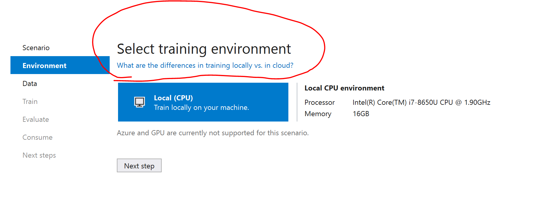 No need to compare between local and cloud training for text scenarios/ only local · Issue #1558 ...