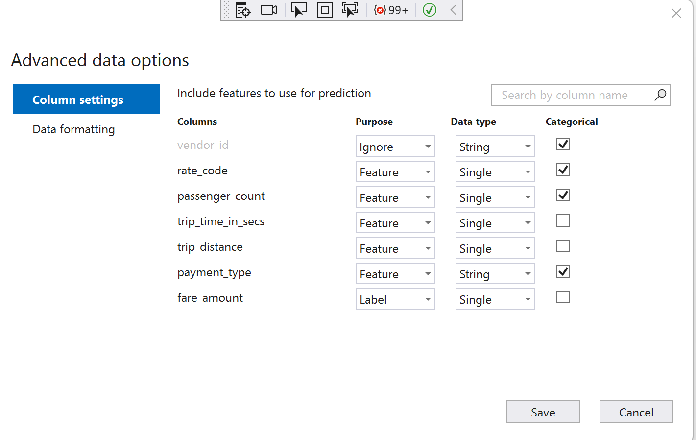 Ignored column values are used for sample data, evaluate, & ModelInput code · Issue #2115 ...