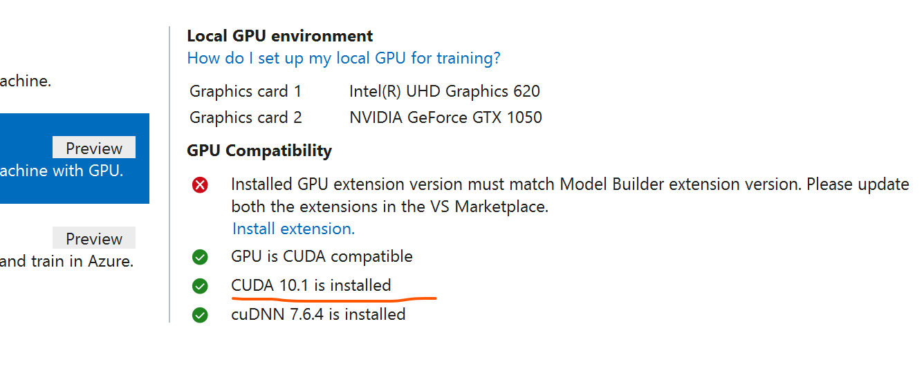 Install Cuda Link when Cuda is installed · Issue #2116 · dotnet/machinelearning-modelbuilder ...