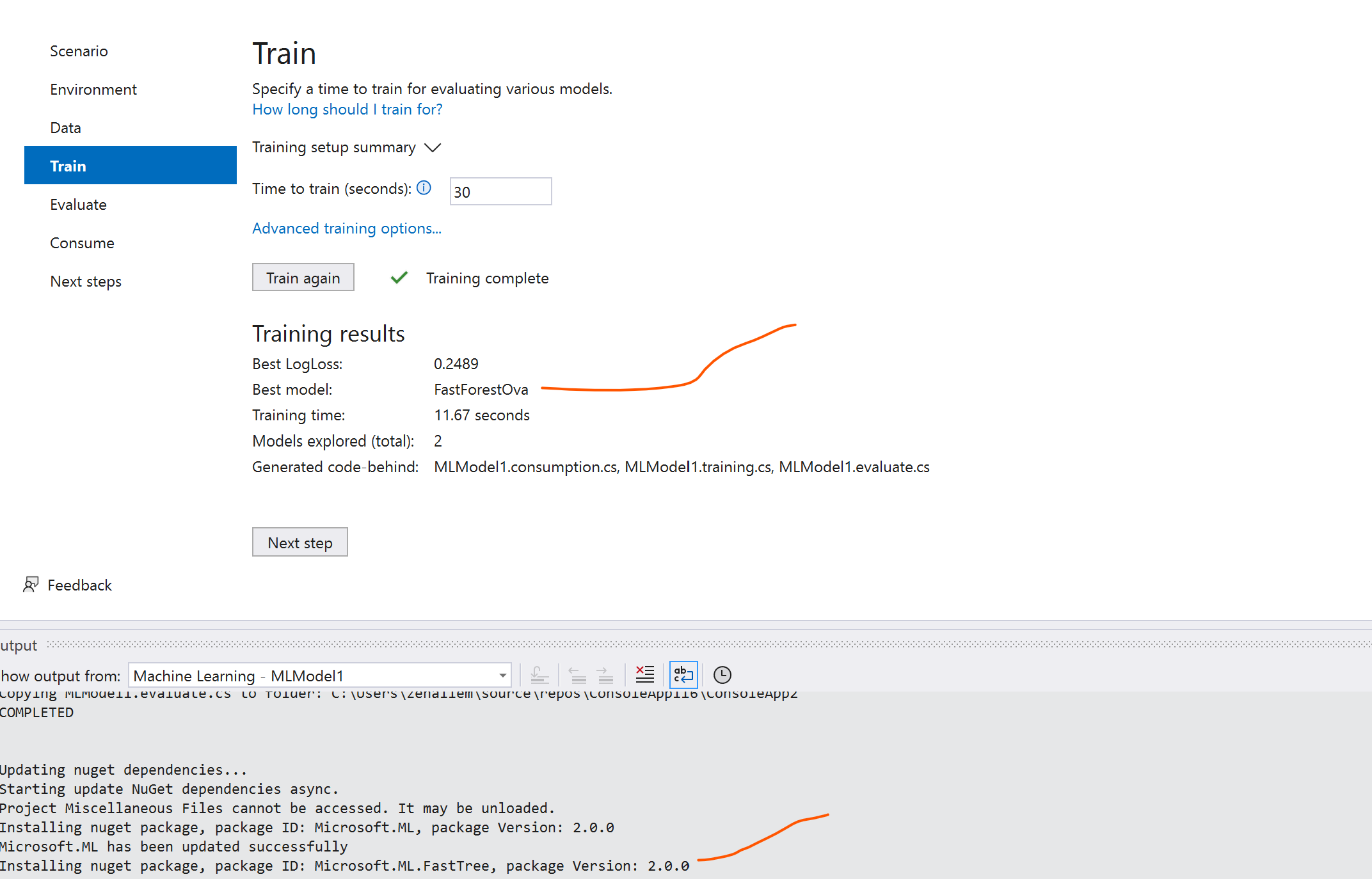 Data classification: "Microsoft.ML.FastTree" package cannot be installed automatically after the ...