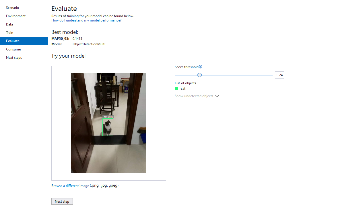 A11y_Model Builder_Evaluate_Predict_Status Messages : After pressing enter on 'Predict' button ...