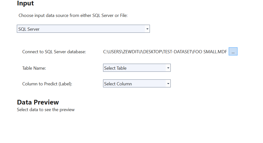 For SQL data sources to select data from a different database doesn't reset data preview · Issue ...