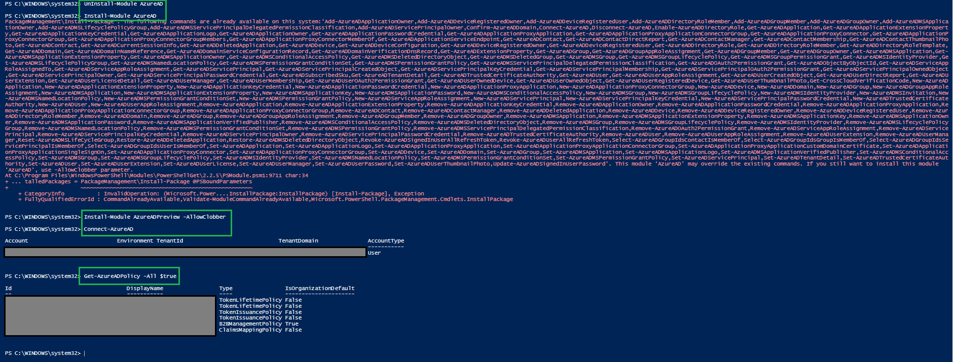 Azureadpreview Module Does Not Behave As Intended · Issue 72721 · Microsoftdocsazure Docs · Github