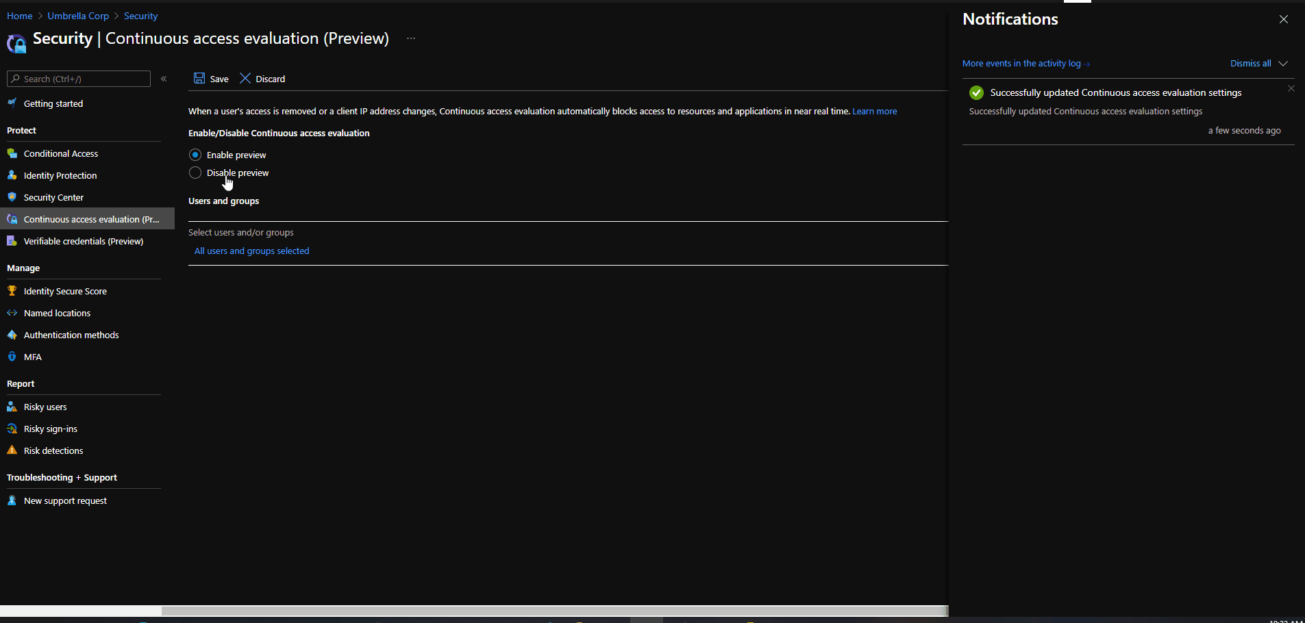 Problems with disable CAE (Preview). · Issue #75350 · MicrosoftDocs/azure-docs · GitHub