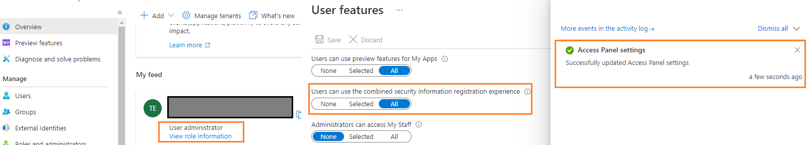 Least privileged roles for combined registration method · Issue #90397 · MicrosoftDocs/azure ...