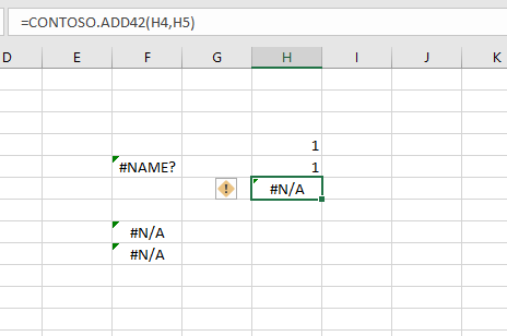 CONTOSO functions not loading - #NAME? errors · Issue #258 · OfficeDev/office-js-docs-pr · GitHub