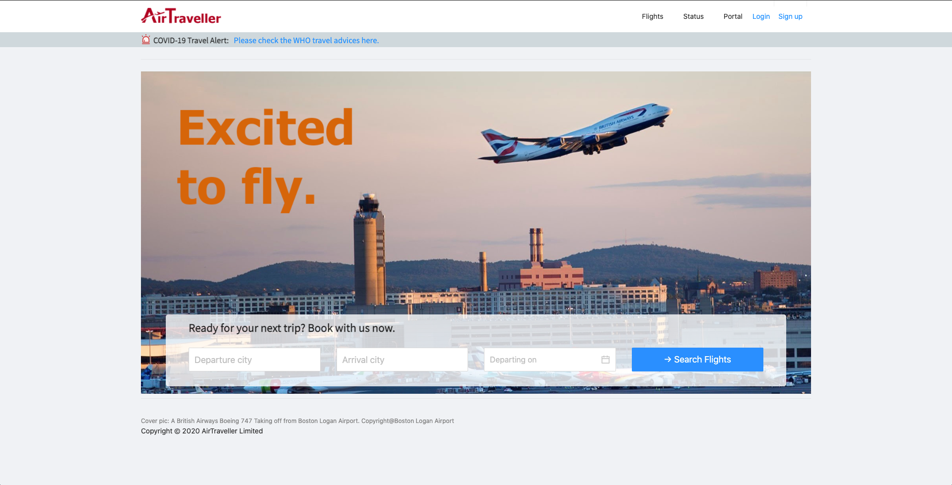 GitHub - Barrywww/AirTraveller: A ticket booking system using React ...
