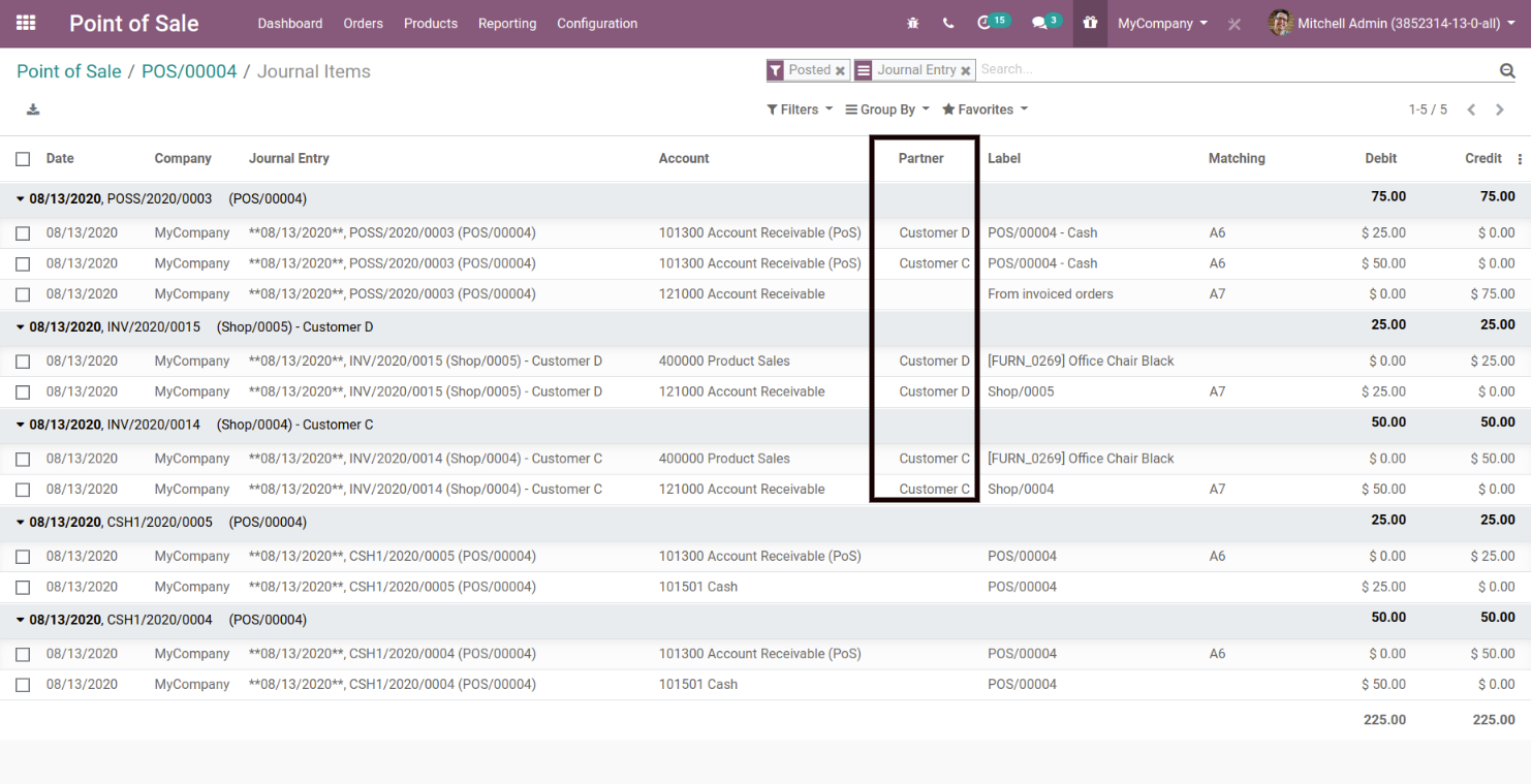 Customer Debited Twice In Partner Ledger While Doing Transaction With Pos · Issue 55926 · Odoo